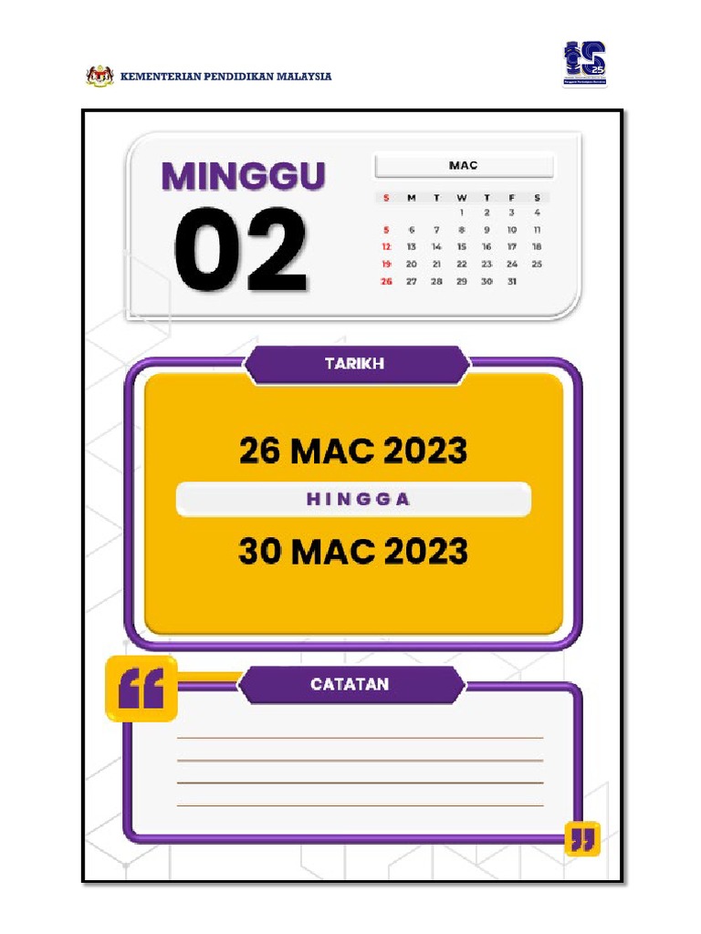 RPH Minggu 2 | PDF