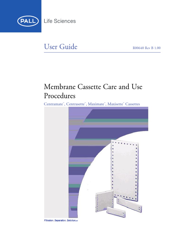 Membrane Cassette Care and Use Procedures en | PDF | Membrane ...