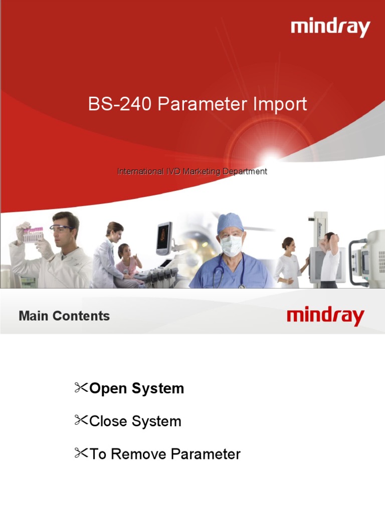 01 BS-240 Parameter Import | PDF