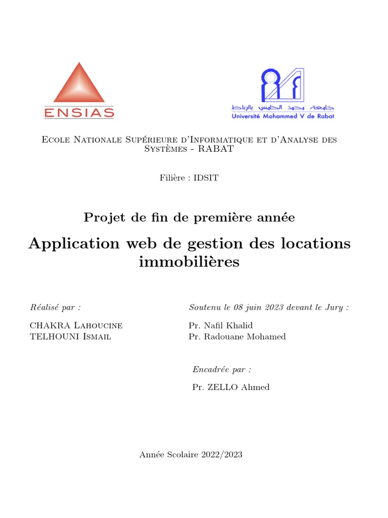 Rapport PFA S2 V Finale | PDF | PHP | Internet
