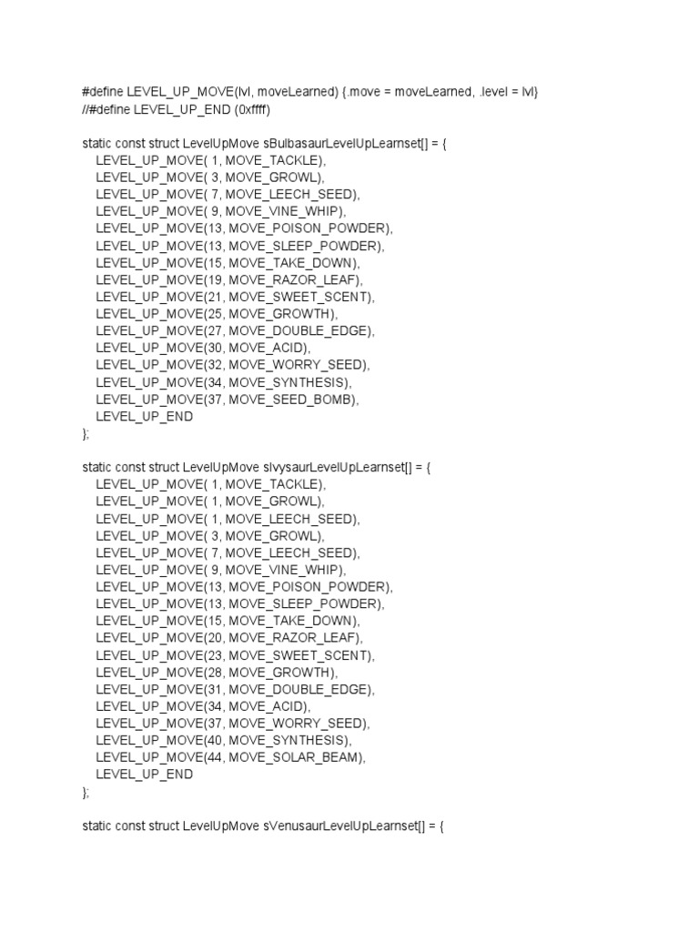 Level Up Learnsets Pdf Programming Paradigms Computer Programming