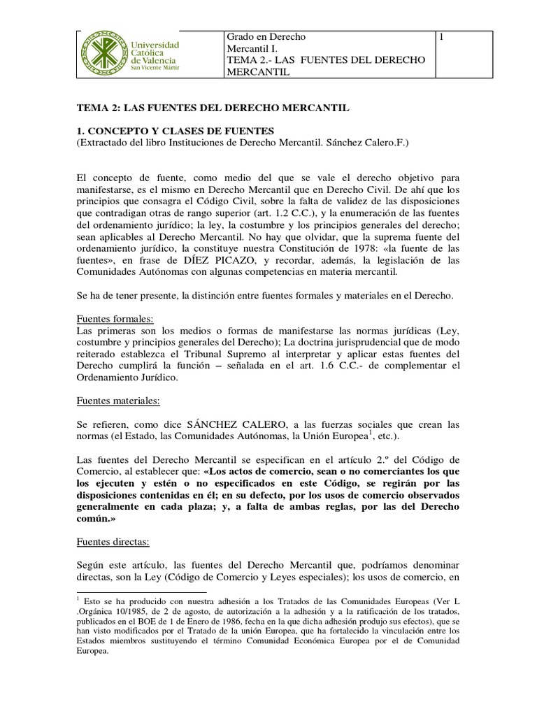 Tema 2 Merc 1 Escrito | PDF