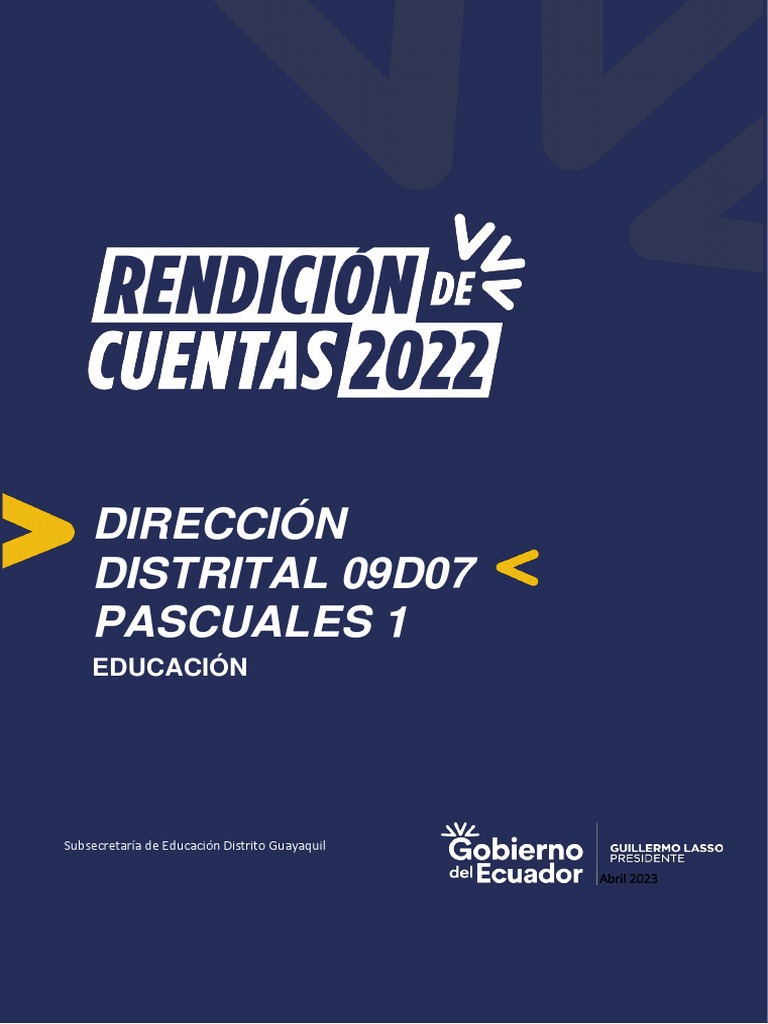 Dirección Distrital 09D07 Pascuales 1 | PDF