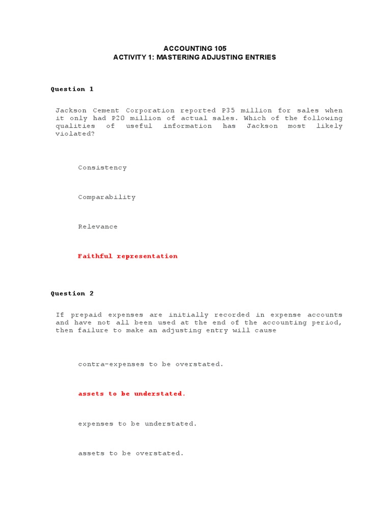 Accounting Adjusting Entries | PDF | Debits And Credits | Balance Sheet