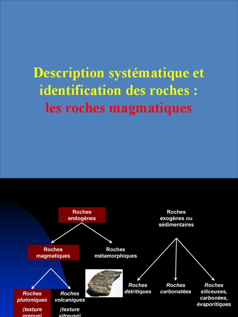 Identification des roches magmatiques | PDF | Roche magmatique | Granit