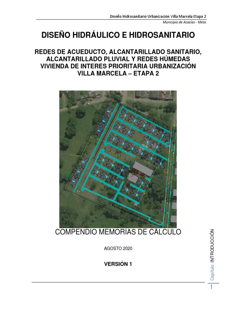Informe Hidrosanitario VILLA MARCELA 2.1 | PDF