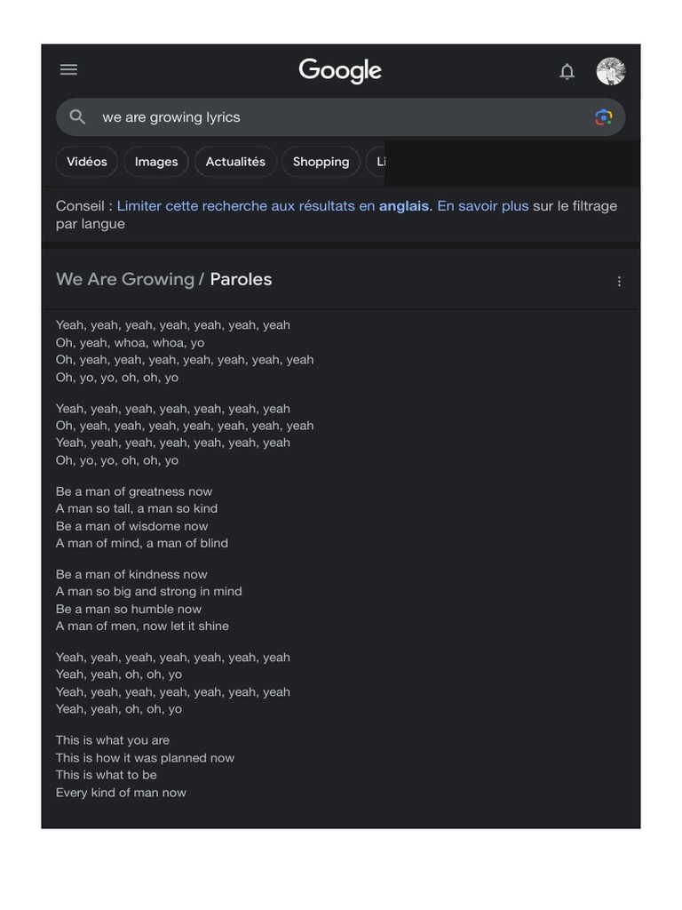 We Are Growing Lyrics - Recherche Google | PDF | Language Arts & Discipline