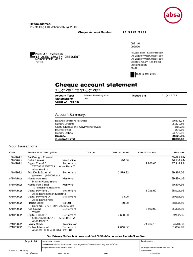 Statement | PDF | Payments | Credit Card