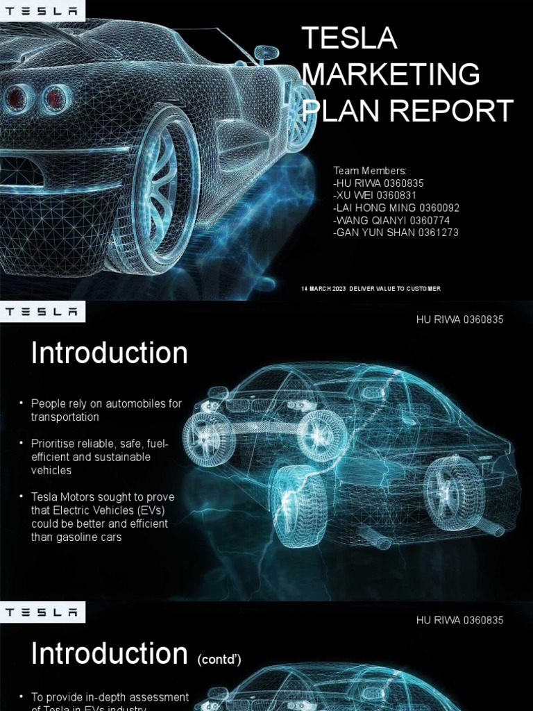 Tesla MRP - DVC Group | PDF | Electric Vehicle | Marketing