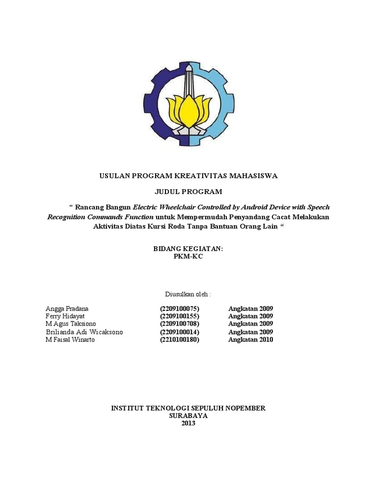 Contoh PKM KC Lolos Pimnas 26 | PDF