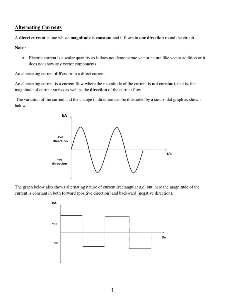 CHAPTER 24 Alternating Currents 2020 Grade 13-1 | PDF | Rectifier | Diode