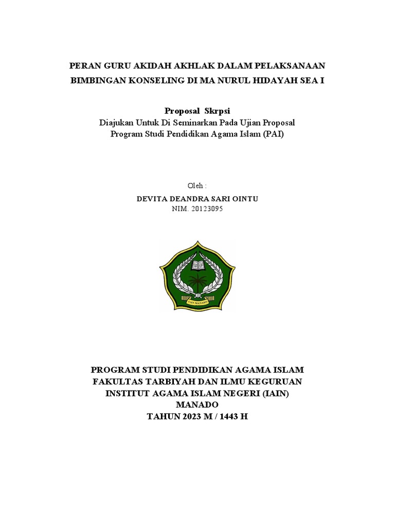 Revisi Proposal 2 | PDF | Karier & Perkembangan