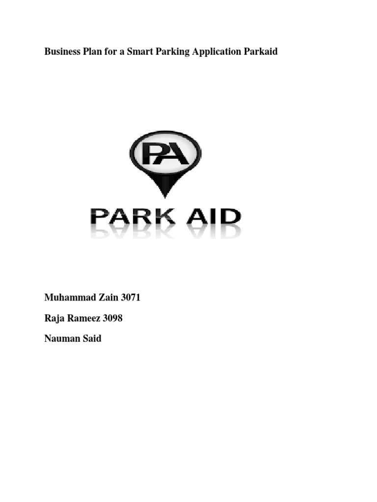 Business Plan For A Smart Parking Application Parkaid | PDF | Target ...