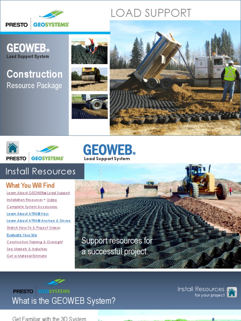 GEOWEB Load Support Contruction Package | Download Free PDF | Road Surface | Road