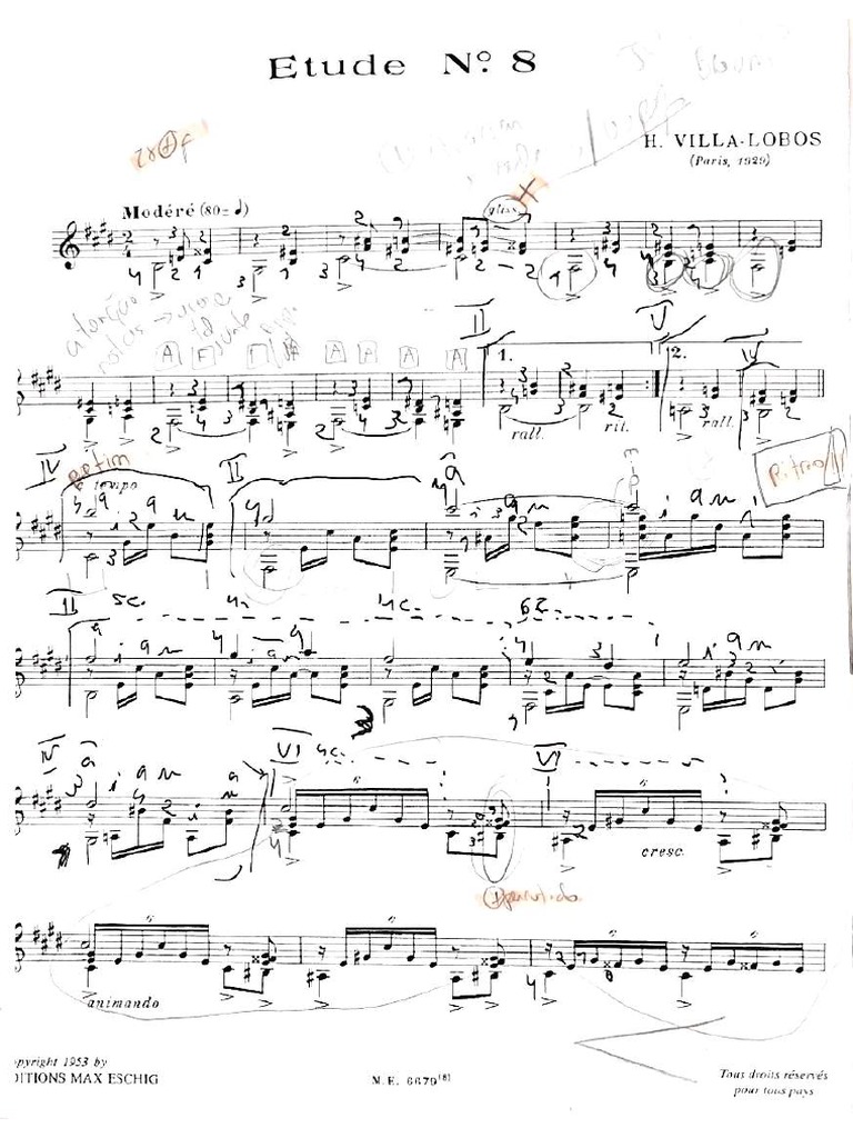 Étude 8-H.Villa-Lobos | PDF