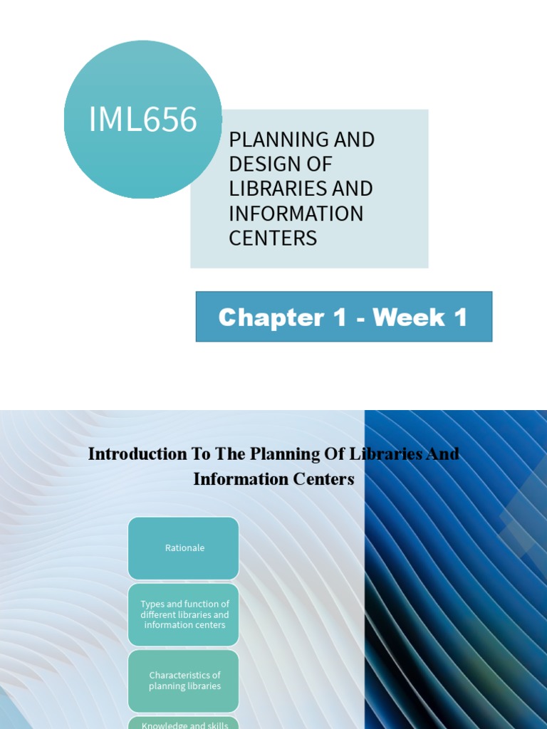 WEEK 1 - Chapter 1 | PDF | Libraries | Information And Communications Technology