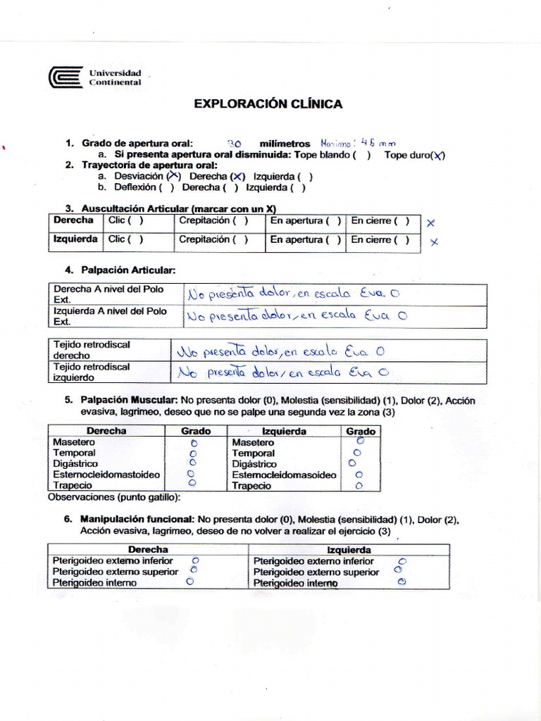 Exploracion Clinica Semana 5 | PDF