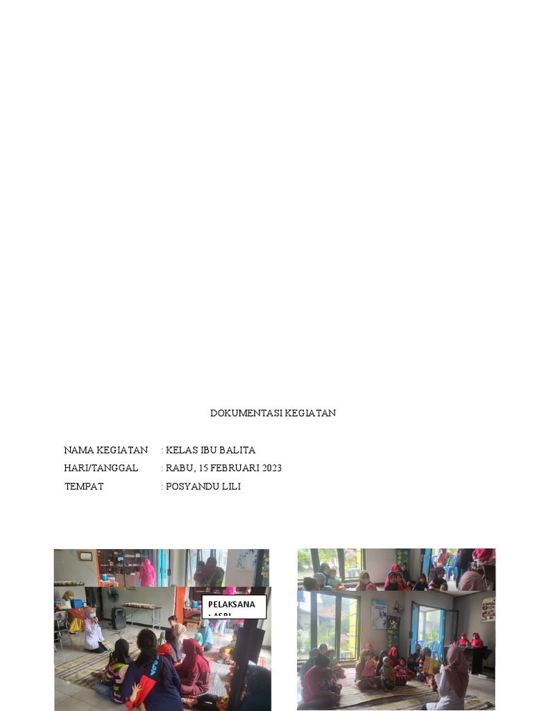 Contoh Format Foto Dokumentasi SPJ Bok | PDF