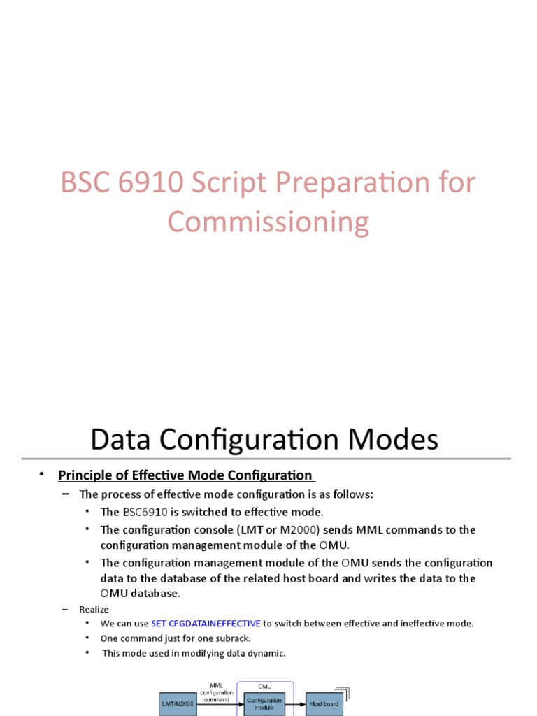 BSC6910 Script Preparation | PDF | Internet Protocols | Computer Network