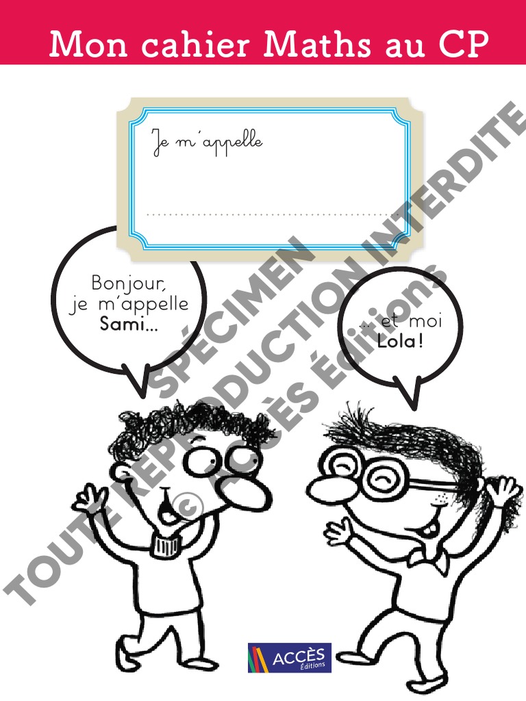 Cahier de Maths CP : Nombres et Calculs | PDF | Échecs | Théorie (échecs)