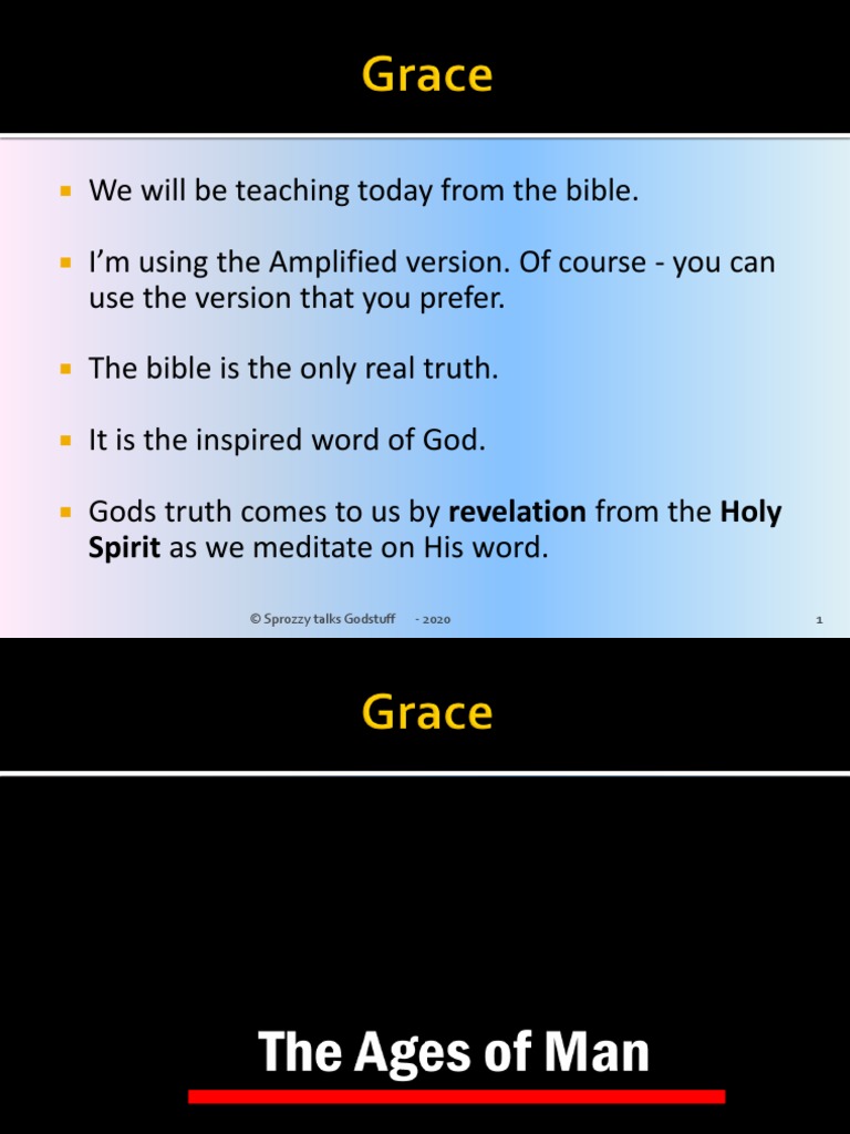 Grace | PDF | Grace In Christianity | Jesus