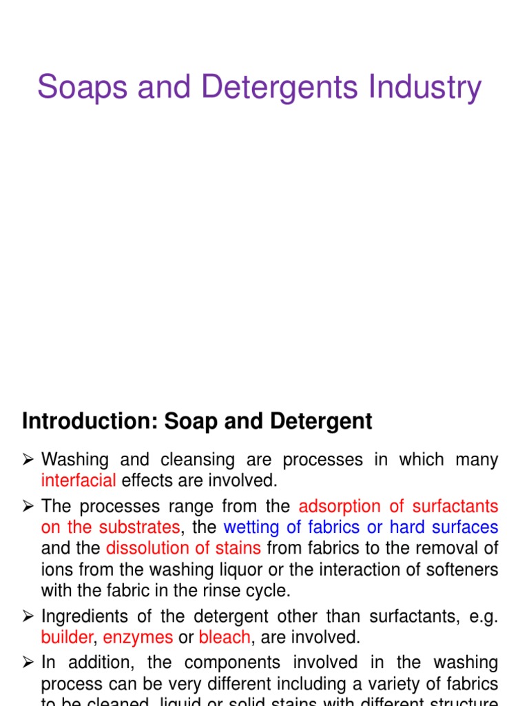 Soap and Detergents | PDF