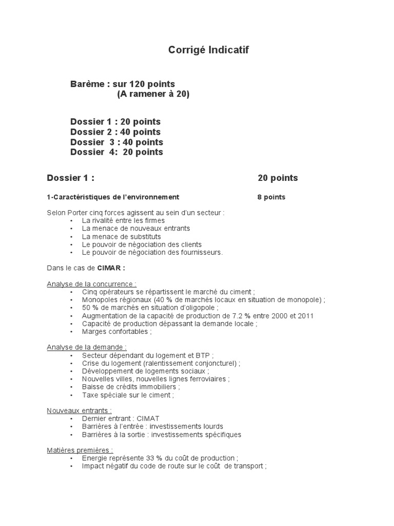 Corrigé CNAEM 2013 | PDF