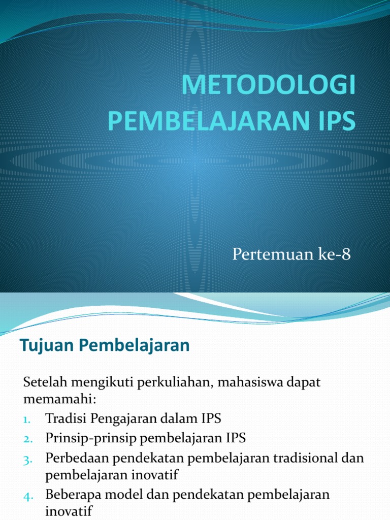 Pertemuan 7 - Metodologi Pembelajaran IPS SD | PDF