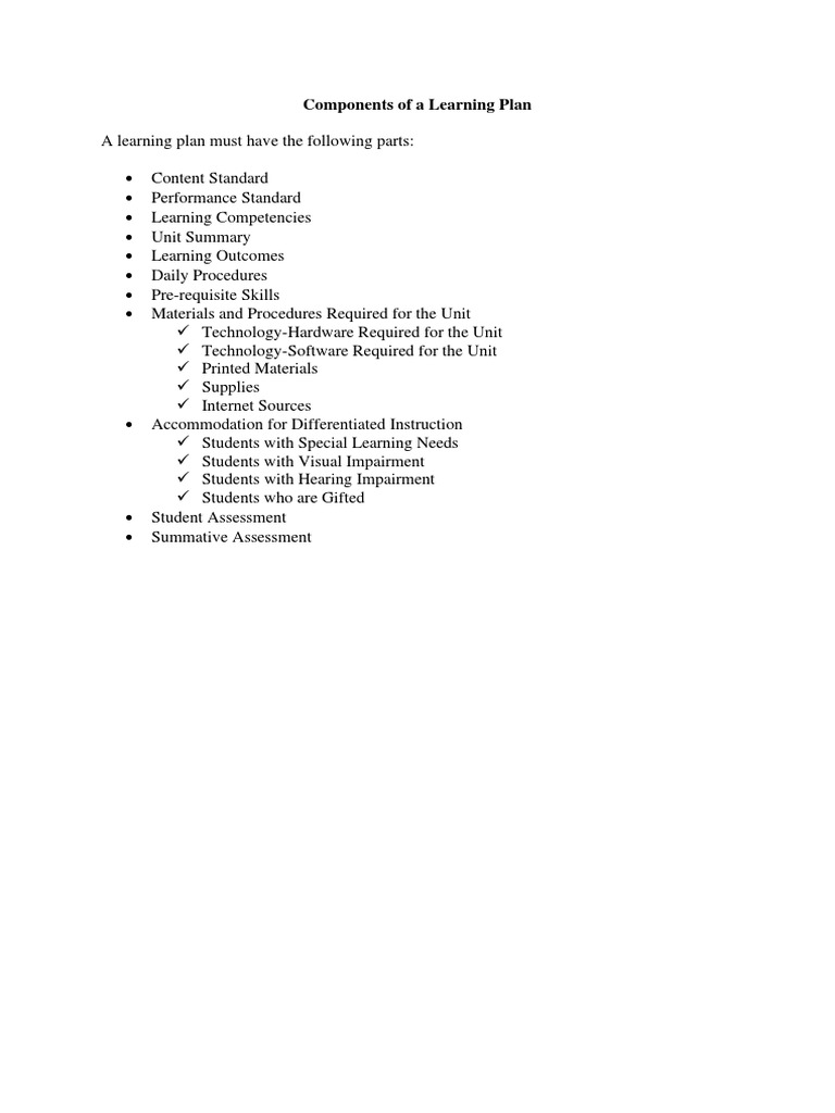 A Sample Learning Plan | Download Free PDF | Educational Assessment | Journalism