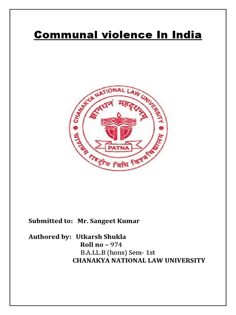 Communal Violence | PDF | Politics