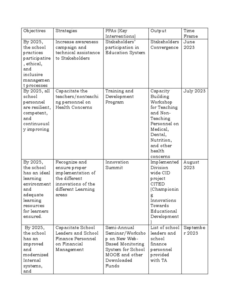 Program Project and Activities | PDF