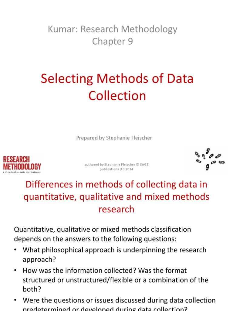 Chap 9 - Methods of Data Collection | PDF