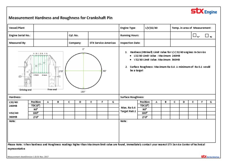 Measurement Hardness and Roughness of Crankshaft Pin | PDF