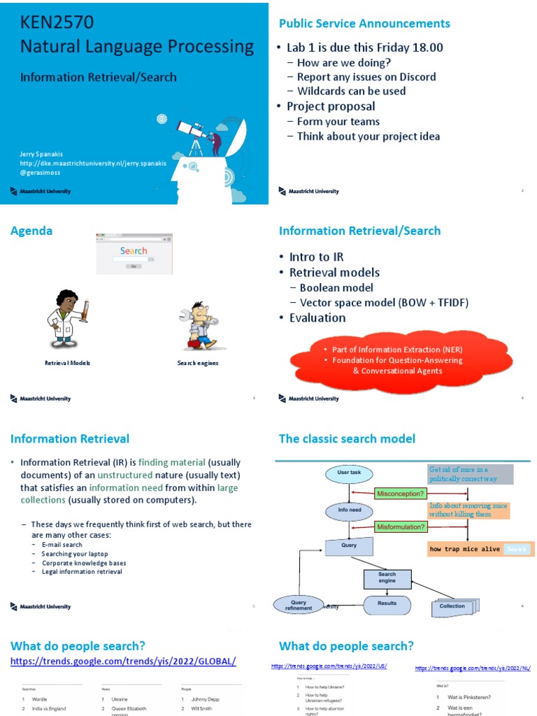 KEN2570-5-Search and IR | PDF | Information Science | Information Retrieval