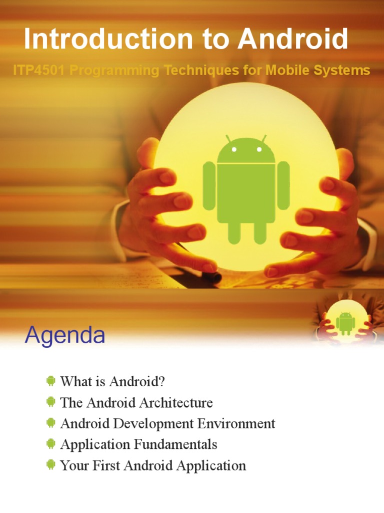 L01 - Introduction To Android (ITP4501) 2017 | PDF | Technology & Engineering
