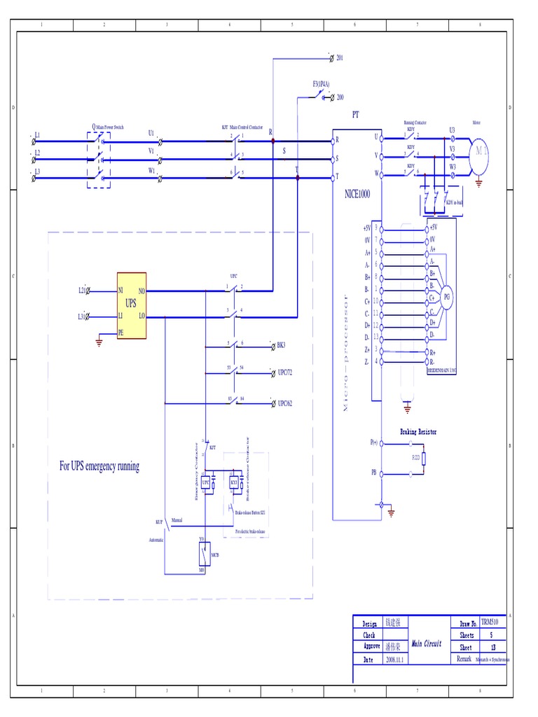 Monarch-Nice 1000 Electric Drawing PDF | PDF | Electrical Components ...