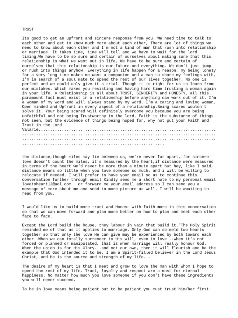 Trust Format 1 Pdf Love Baptism With The Holy Spirit