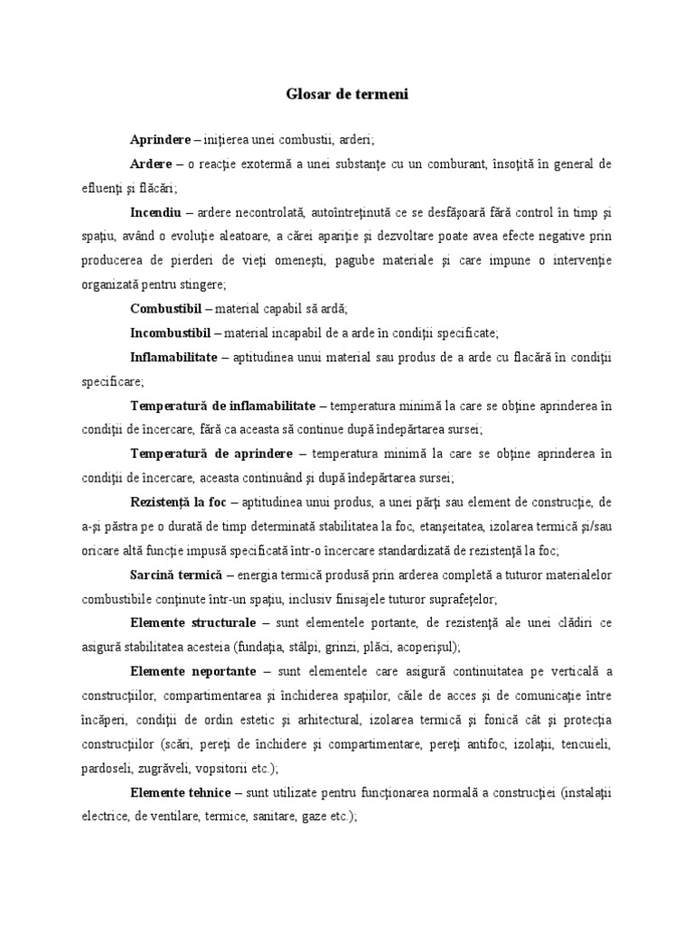 Glosar de Termeni | PDF