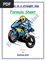 Motion Class9 Formula Sheet Styled | PDF