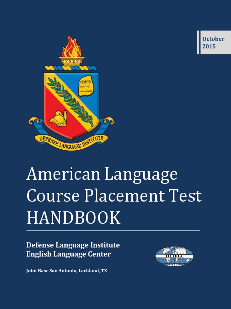ALCPT Handbook | PDF | Educational Assessment | Multiple Choice