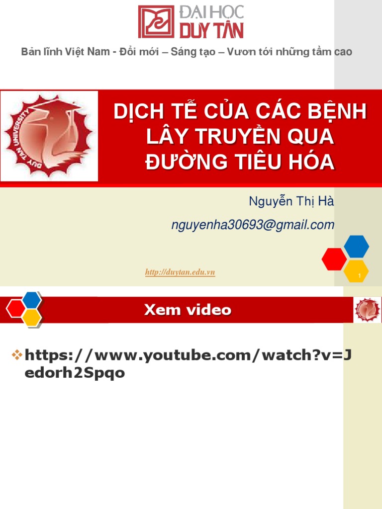 DTH BỆNH LÂY QUA ĐƯỜNG TIÊU HÓA | PDF