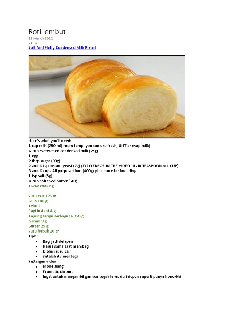 Roti lembut | PDF