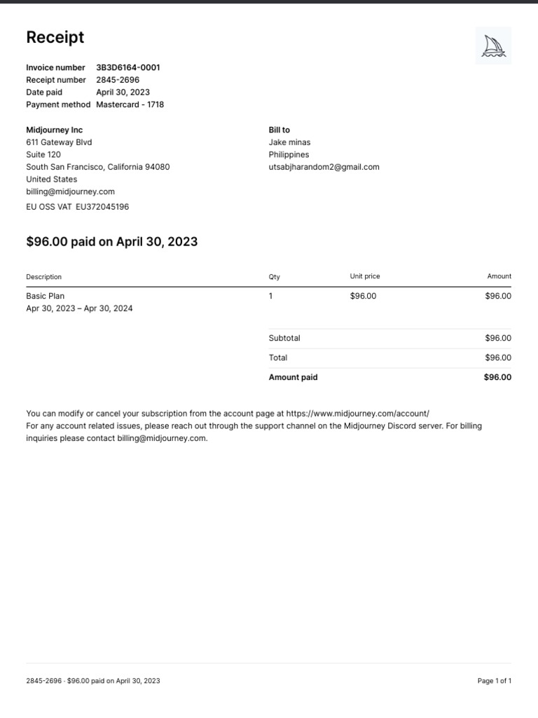 Receipt 2845 2696 | PDF