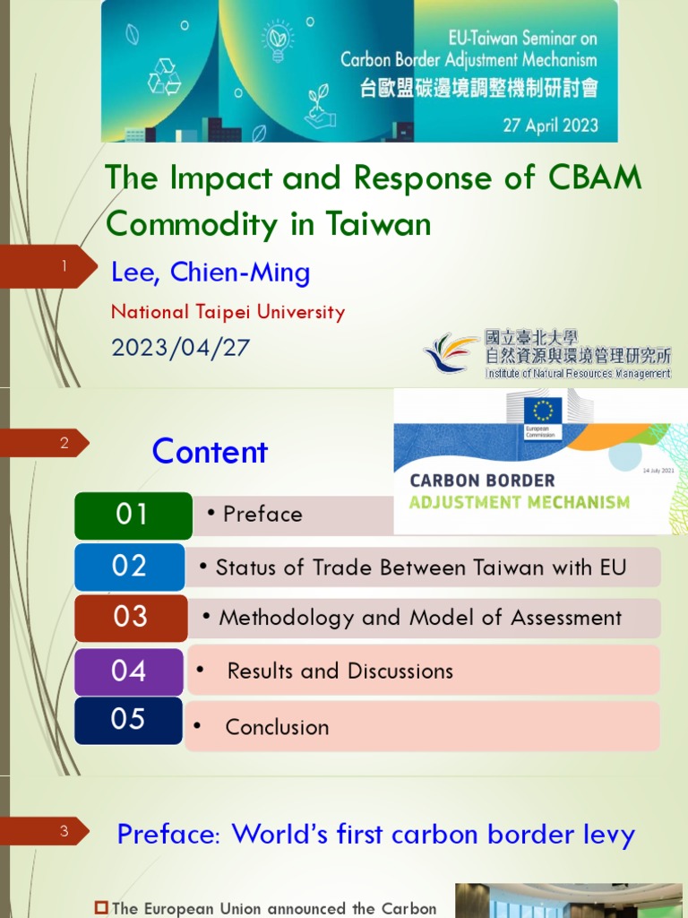 2 1 - Lee (Cbam 2023) 2 | PDF | Carbon Footprint | Emission Intensity
