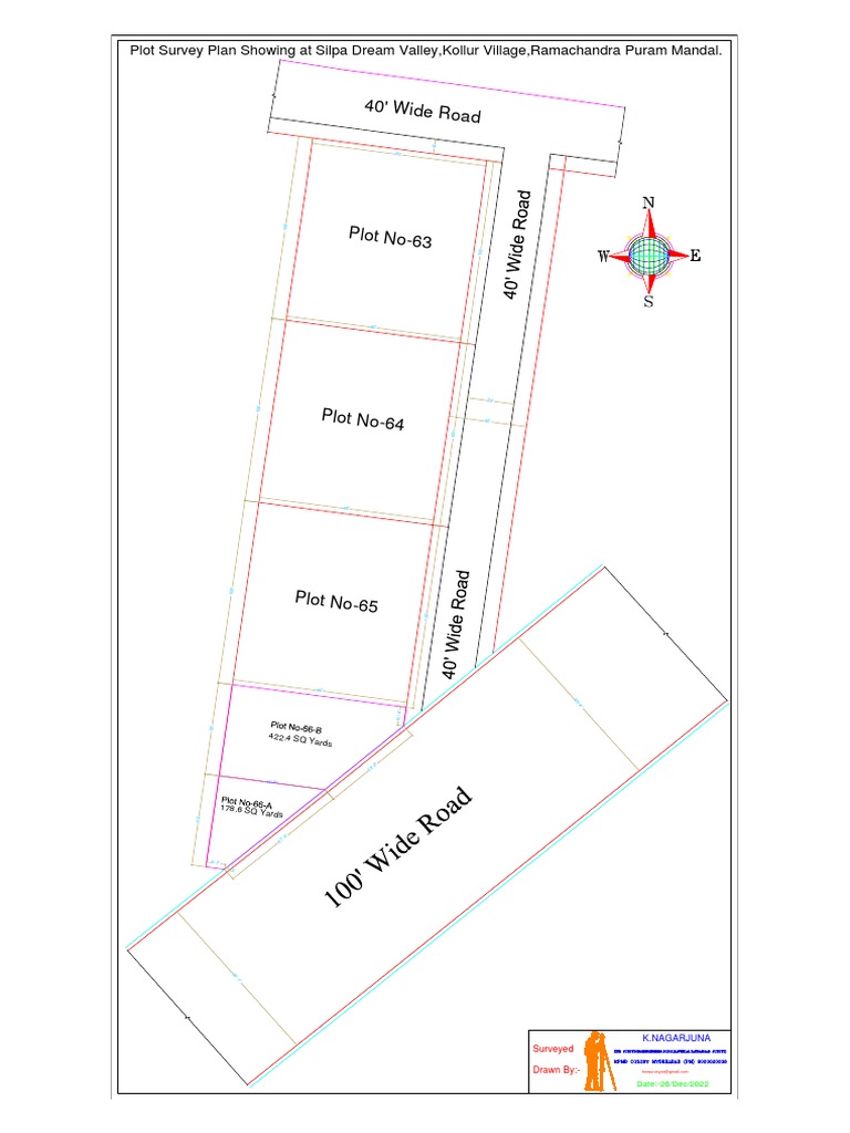 Survey Plan for Kollur Village Plots | PDF