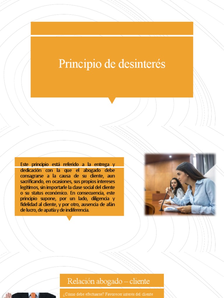 Principio de Desinterés | PDF