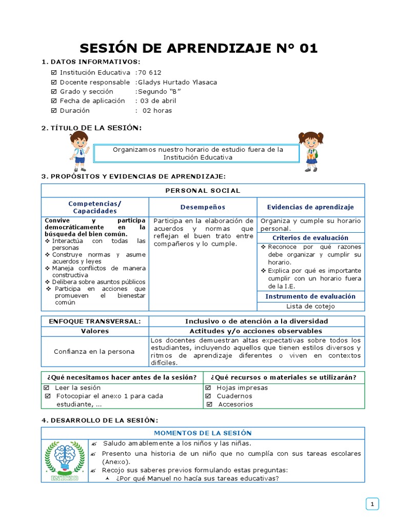 Sesiones de Aprendizaje - EDA II Semana 1 - Editora Quipus Perú | PDF | Evaluación | Aprendizaje