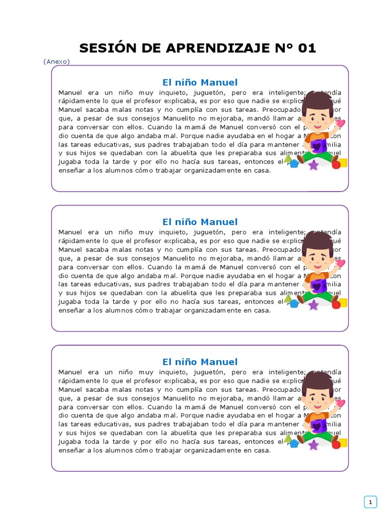 Anexo de Sesiones de Aprendizaje - EDA II Semana 1 - Editora Quipus Perú | PDF