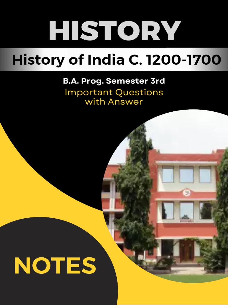 HISTORY BA Prog 3rd Sem Eng | PDF | Sufism