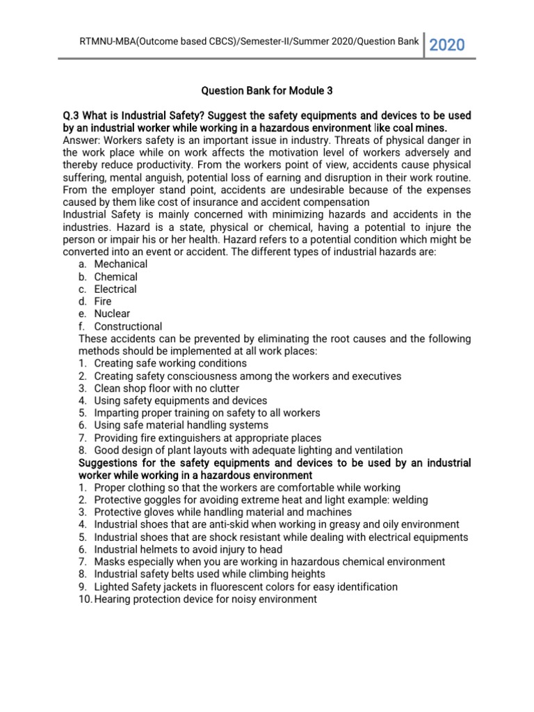 RTMNU-MBA (Outcome Based CBCS) /Semester-II/Summer 2020/question Bank | PDF